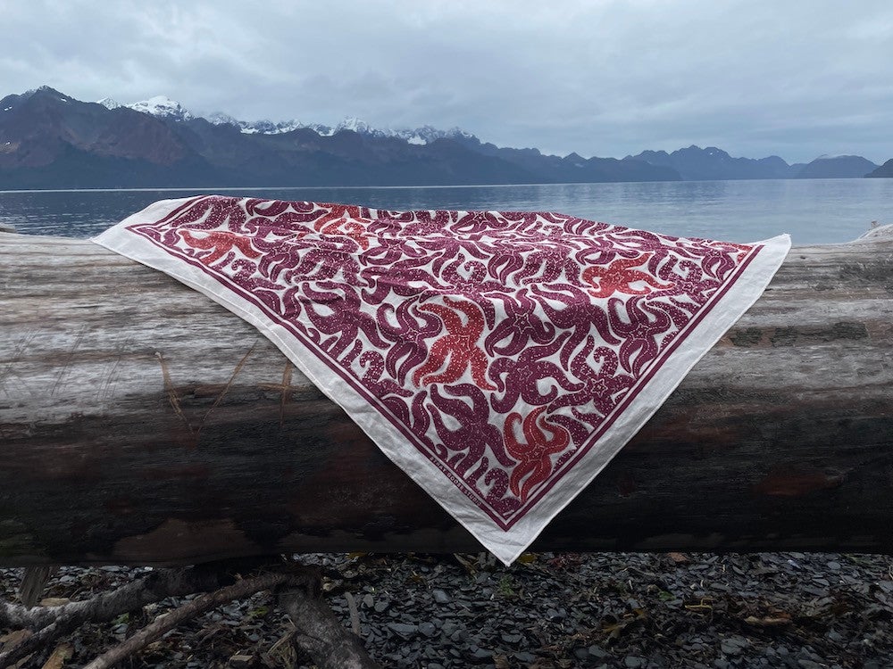 Sea Star Bandanna | Stray Goose Studio