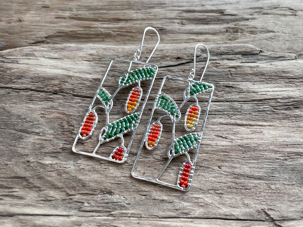 Watermelonberry Dangles | Stray Goose Studio